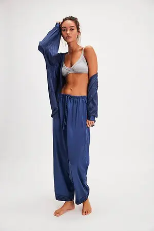 Free People Just Dreamy Pj Set - Dark Denim