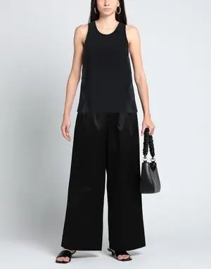 Emporio Armani Cady Top With Appliqués - Black