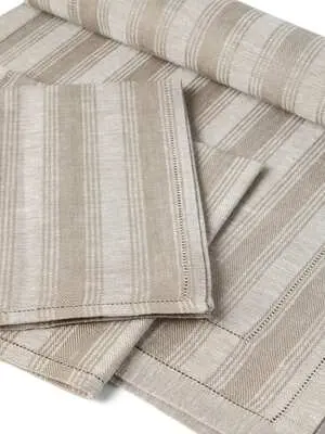 Brunello Cucinelli Placemat And Napkin Set - Neutrals