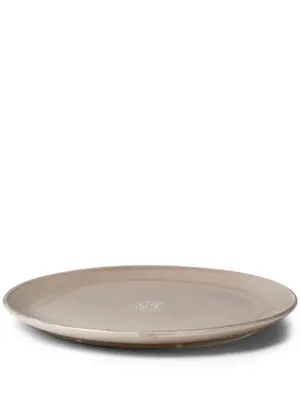 Brunello Cucinelli Logo-engraved Ceramic Plate - Brown