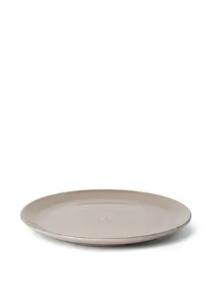 Brunello Cucinelli Logo-engraved Ceramic Plate - Brown