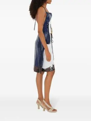 Burberry Swan-motif Sequin Midi Dress