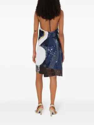 Burberry Swan-motif Sequin Midi Dress