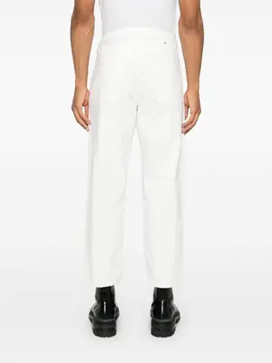 GOLDEN GOOSE Star-detail Tapered Jeans - White