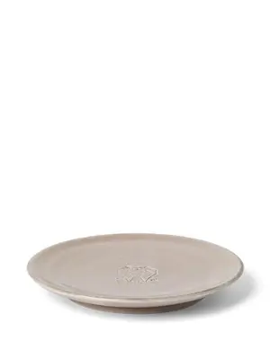 Brunello Cucinelli Logo-engraved Ceramic Plate - Brown