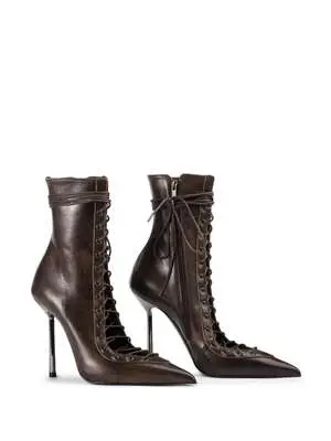 LE SILLA 120mm Colette Ankle Boots - Brown