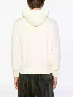 Play Comme Des Garcon Heart-appliqué Hoodie - Yellow