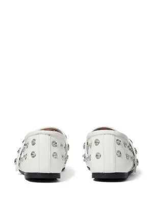 Stella McCartney Stud-embellished Ballerinas - White