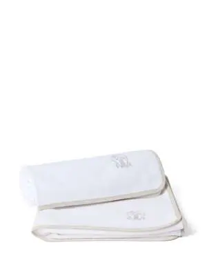 Brunello Cucinelli Logo-embroidered Towel - White