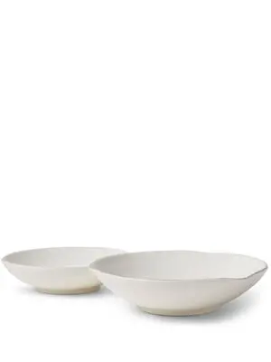 Brunello Cucinelli Asymmetric Edge Plates - White