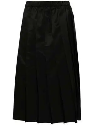 Simone Rocha Pleated Mid-length Skirt - Black