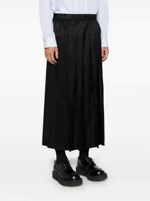 Simone Rocha Pleated Mid-length Skirt - Black
