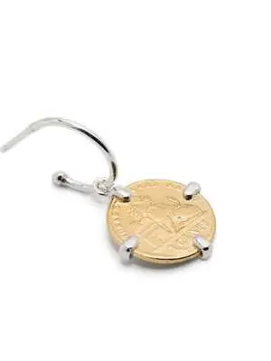 WOUTERS & HENDRIX Coin-embellished Hoop Earrings