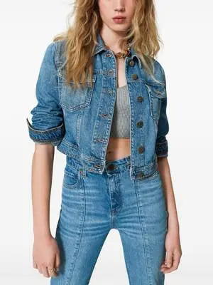 TWINSET Flap-pocket Denim Jacket