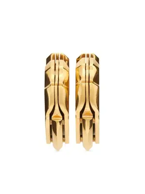 Burberry Shield Hoop Earrings - Gold