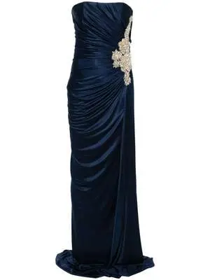 Costarellos Elettra Gown - Blue