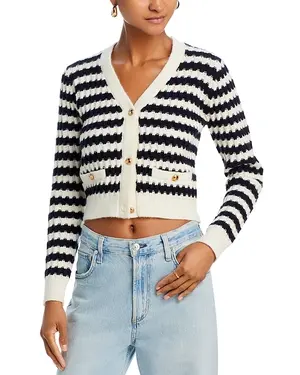 Line & Dot Laurel Cropped Knit Cardigan