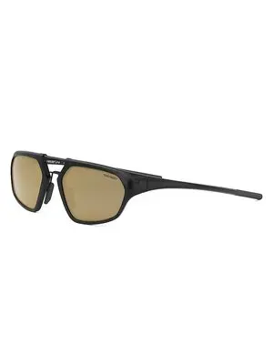Tag Heuer Line 55mm Geometric Sunglasses - Light Brown Black