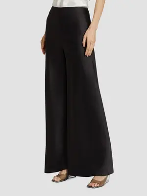 Norma Kamali Bias Satin Elephant Pants