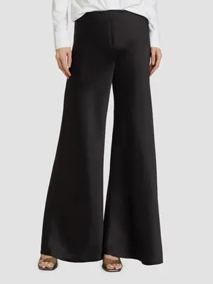Norma Kamali Bias Satin Elephant Pants