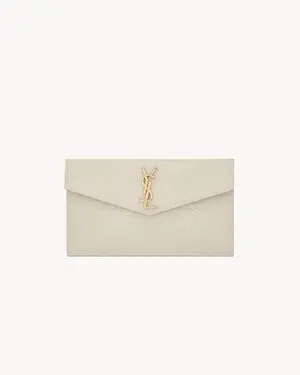 Saint Laurent Uptown Crocodile-embossed Leather Pouch
