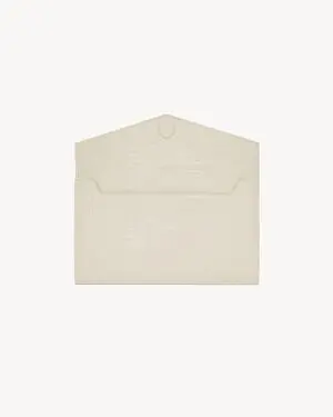 Saint Laurent Uptown Crocodile-embossed Leather Pouch
