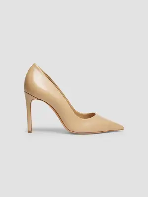 Schutz Lou 100mm Leather Stiletto Pumps Neutral