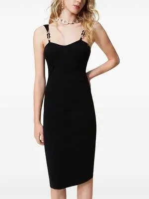Jewel Neck Midi Dresses
