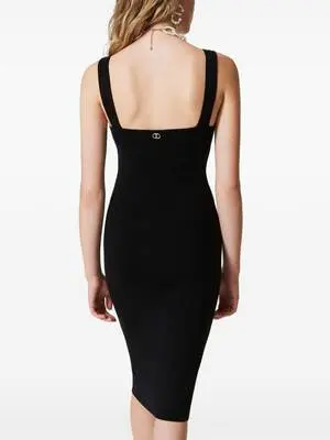 TWINSET Jewel-straps Knit Midi Dress