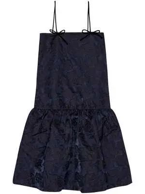 GANNI Patterned Jacquard Midi Dress