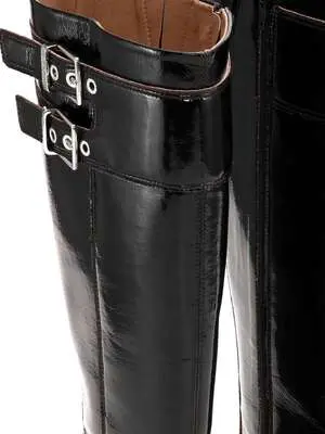 GANNI Double-buckle Knee-high Boots