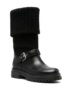 GIANVITO ROSSI Buckle-detail Boots - Black
