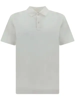 Paul & Shark Garment-dyed Cotton Polo Shirt - White