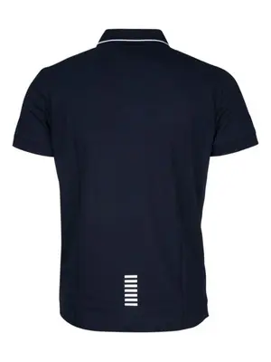 EA7 Logo-print Polo Shirt - Blue