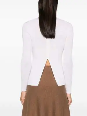 P.a.r.o.s.h Ribbed Wool Sweater - White