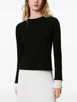 TWINSET Oval T Contrasting Jumper