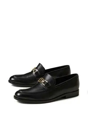 TWINSET Oval T Leather Loafers