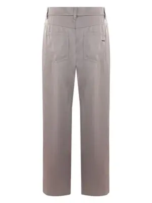 Brunello Cucinelli Wide-leg Cady-satin Trousers