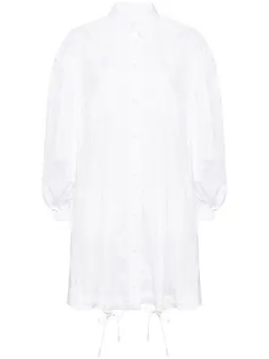 Simone Rocha Button Placket Trapeze Shirt Dress