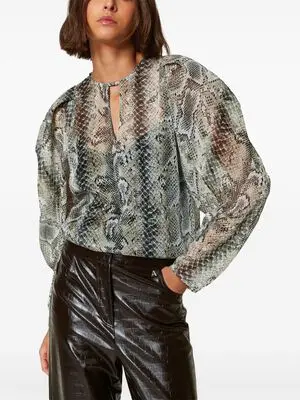 TWINSET Snakeskin-print Blouse