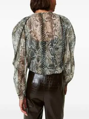 TWINSET Snakeskin-print Blouse