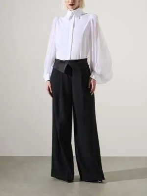 Karl Lagerfeld Kl Studio Tailored Wide-leg Trousers