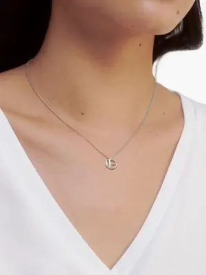 Monica Vinader Alphabet G Pendant Necklace - Silver