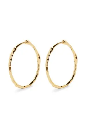 Monica Vinader 14kt Yellow Medium Siren Muse Hoop Earrings - Gold