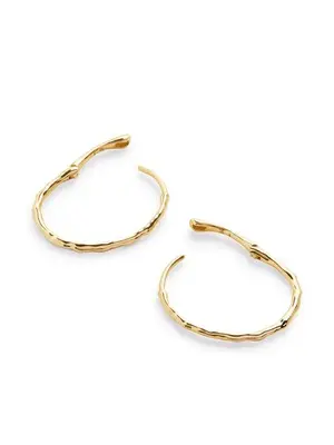 Monica Vinader 14kt Yellow Medium Siren Muse Hoop Earrings
