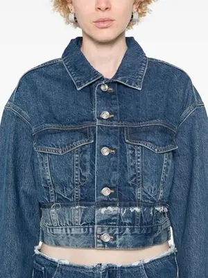 SLVRLAKE Cropped Denim Jacket