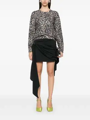 Blumarine Leopard-print Cardigan