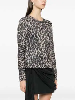 Blumarine Leopard-print Cardigan