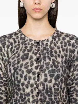Blumarine Leopard-print Cardigan