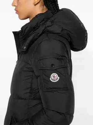 Moncler Fourmines Hooded Quilted Jacket - Black